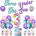 Amazon.com: Three Under the Sea Praty Decorations, Sea Themed 3rd ...