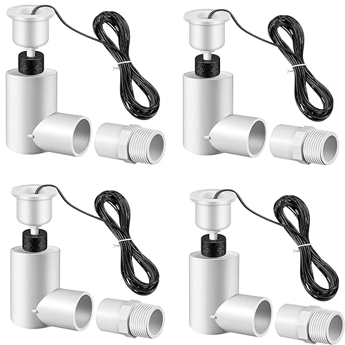 Feekoon SS2 Float Switch L Shape, AC Float Switch with 3/4 Inch Adaptor and 6Ft Wire, Water ...