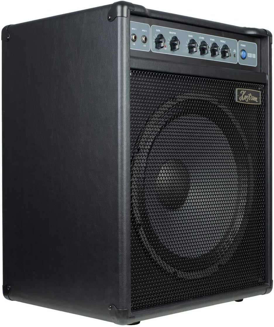 “Kustom KXB Series Bass Amp 1 x 15″” with 4 Band EQ ~ 100W”, KXB100 ...