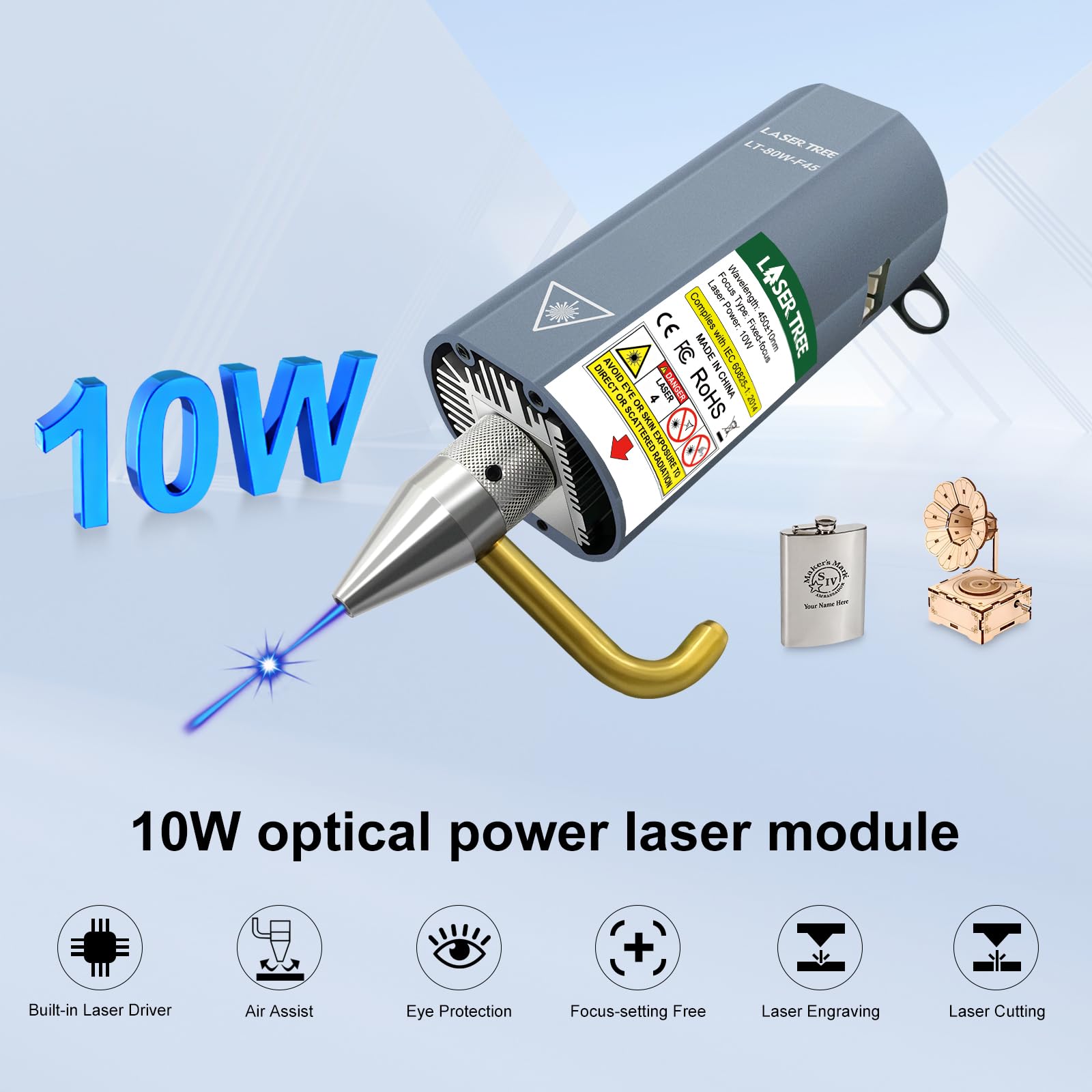 Mua LASER TREE Laser Module, 10W(10000mW) Optical Power Output Laser ...