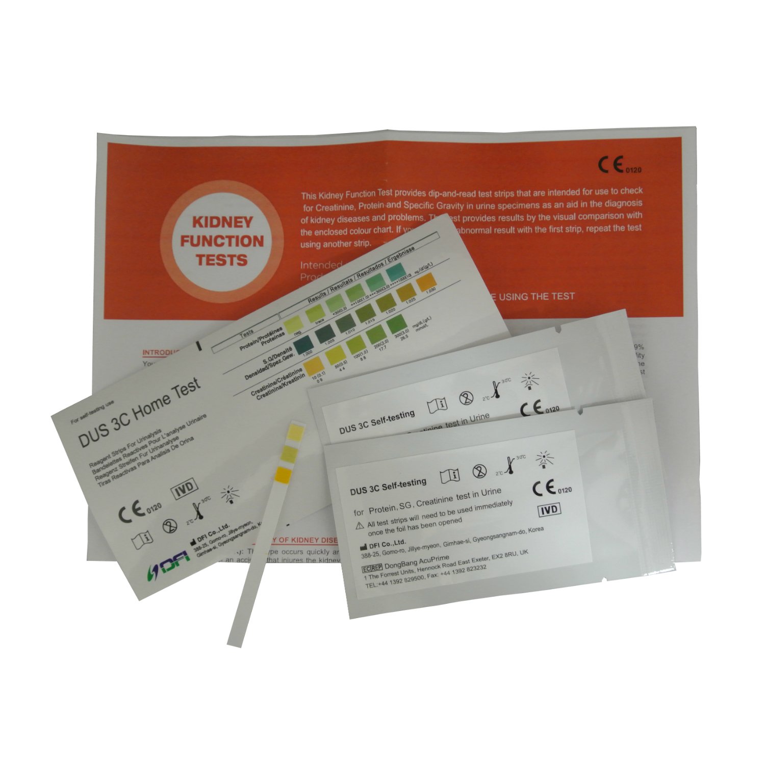 Amazon 5 X Home Kidney Function Urine Tests Pack Of 5 Individual 