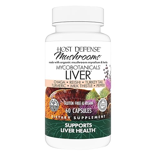 Host Defense MycoBotanicals Liver* Capsules - Liver Health Supplement ...