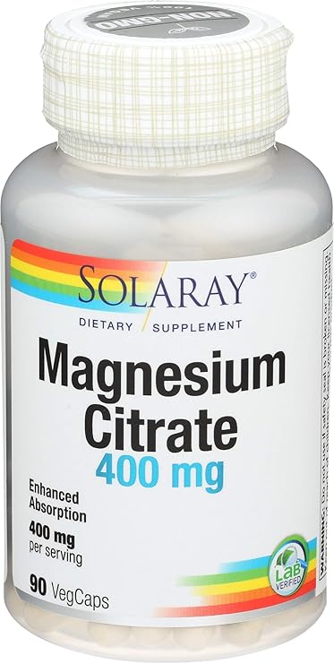 Amazon.com: Solaray, Magnesium Citrate, 90 Veg Capsules: Health ...