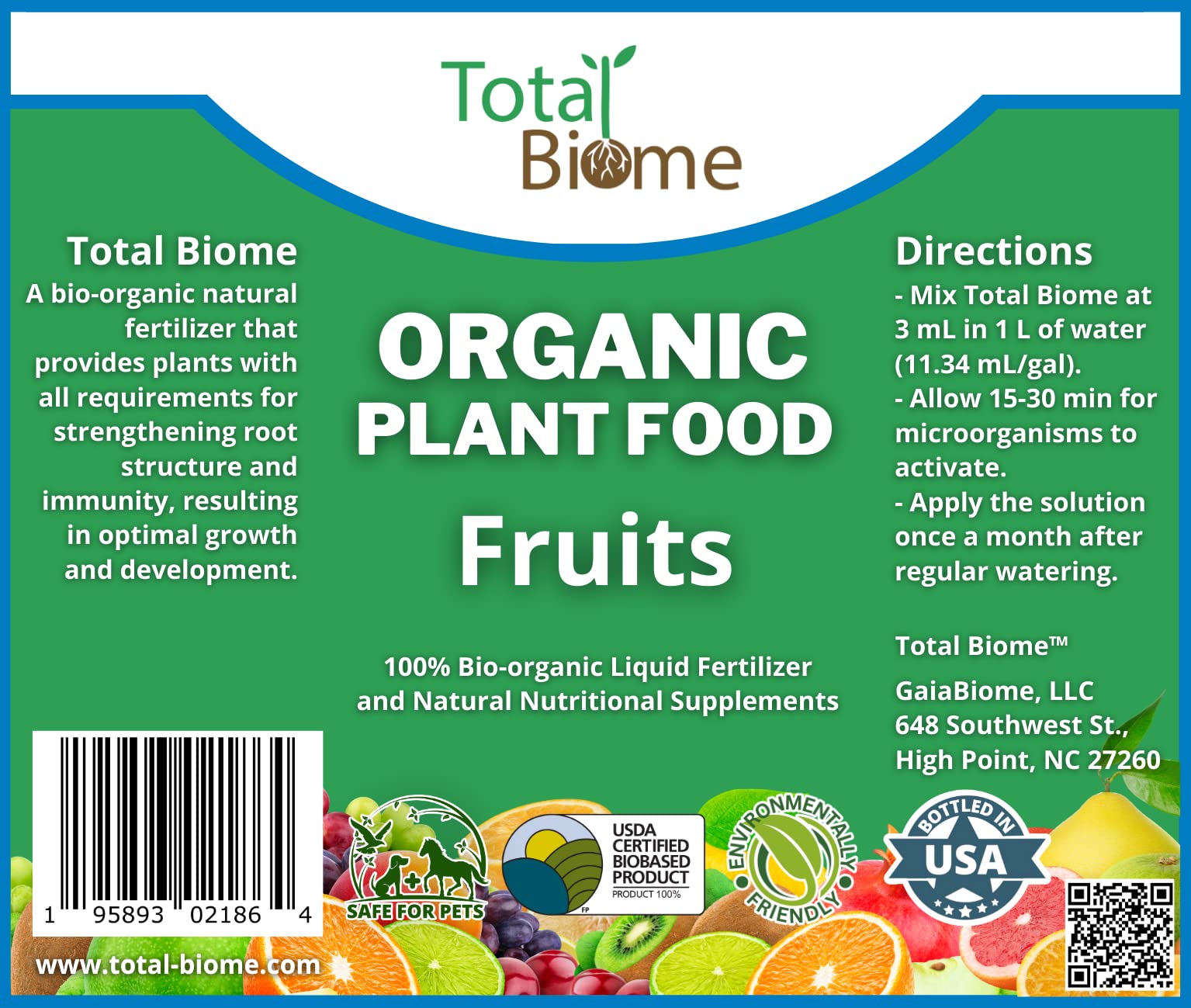 Mua Total Biome Fruit Plant Food 125ml | 100% Natural Microorganism ...