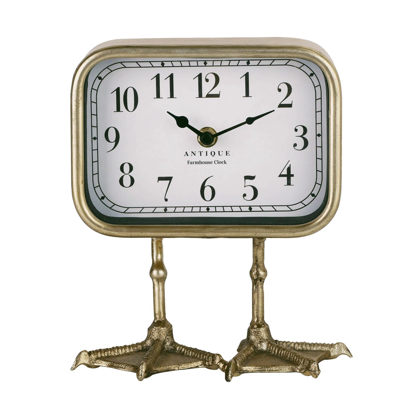 NIKKY HOME Vintage Table Top Clock, Cute Duck Paw Silent Shelf Desk ...