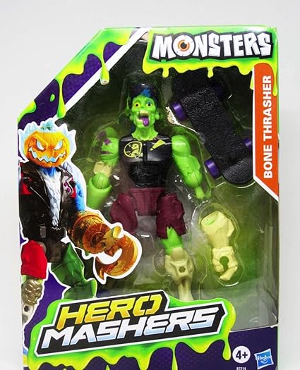 Amazon.com: Marvel Hero Mashers Monsters Basic Bone Thrasher Figure ...