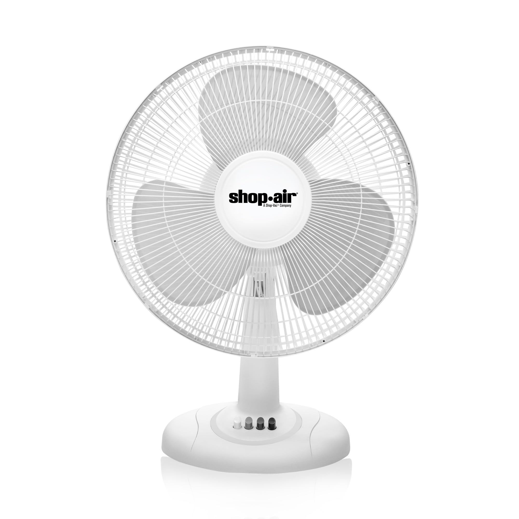 Shop air 16" Oscillating Table Fan, 3 Speeds, High-Velocity, Quiet ...