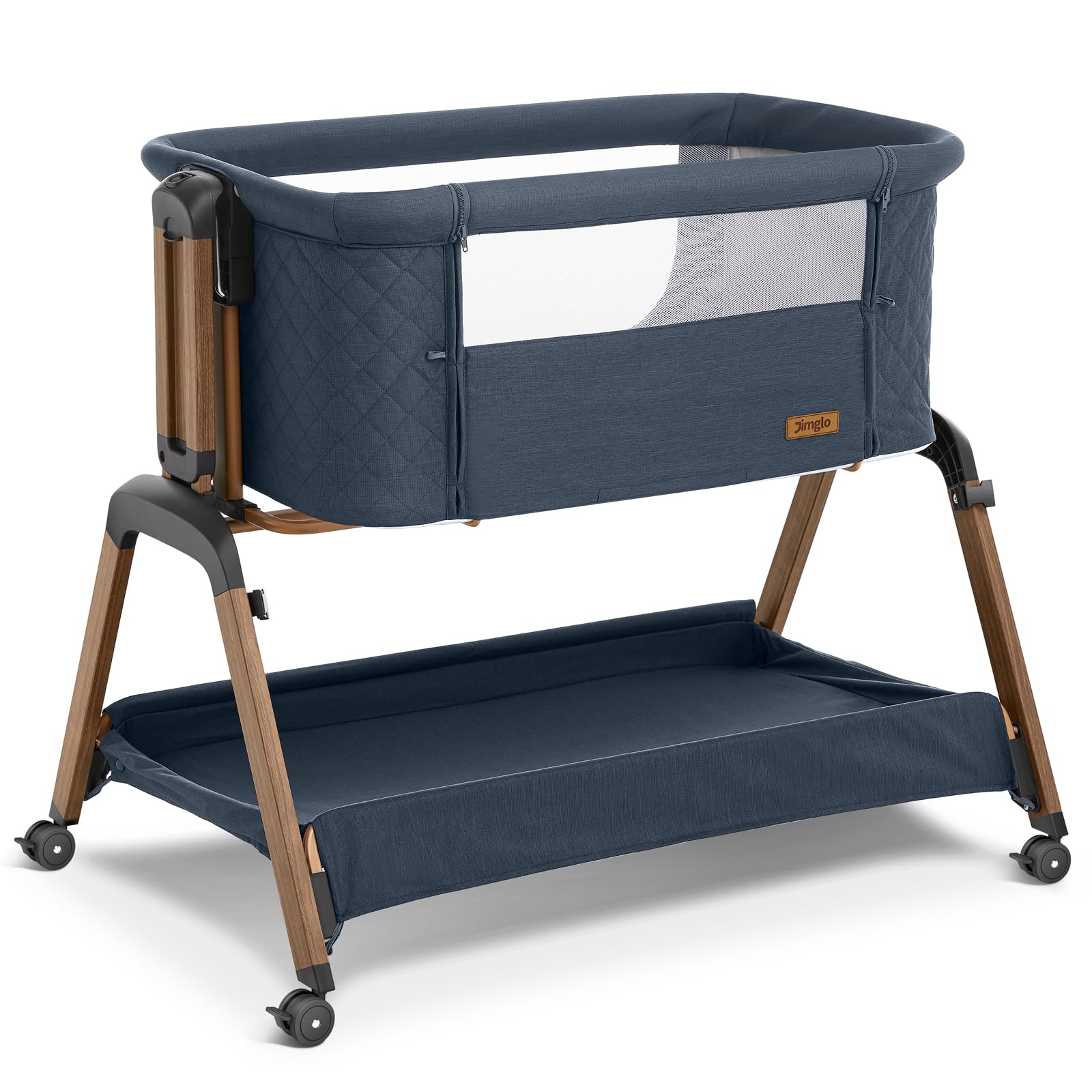 Jimglo 3 in 1 Baby Bassinet, Rocking Bassinets with Comfy Mattress and ...
