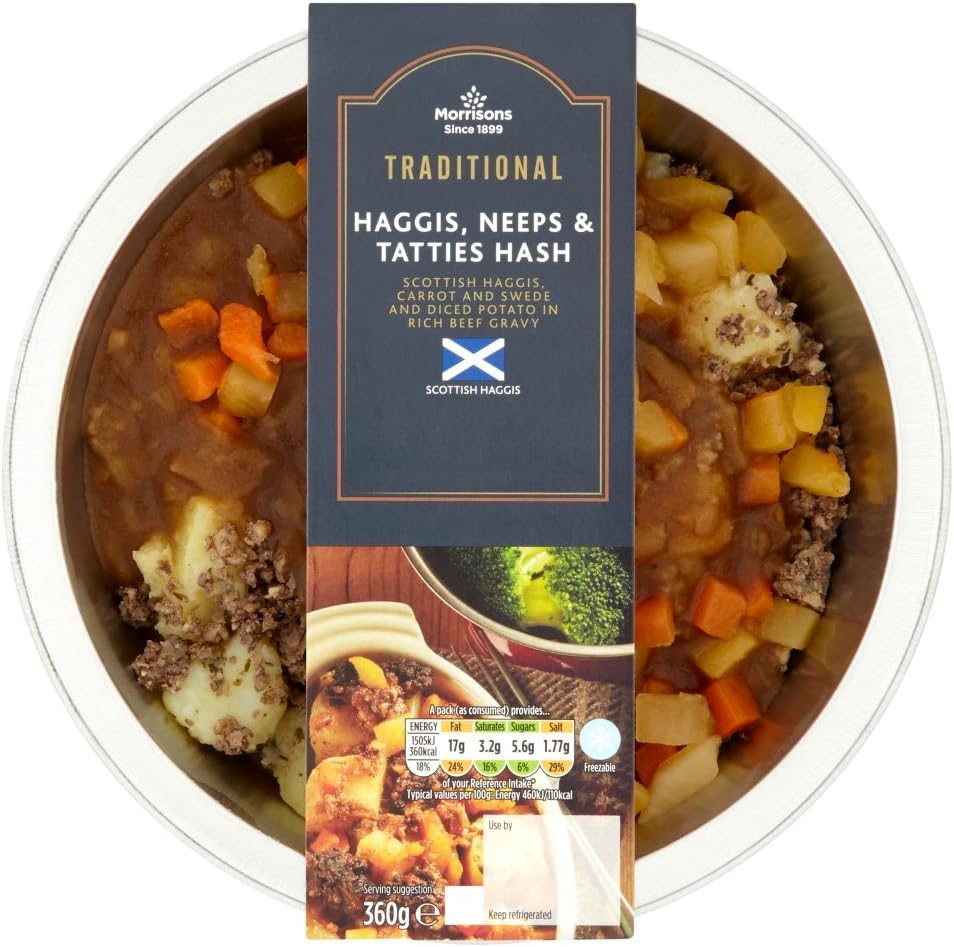 Morrisons Traditional Haggis, Neeps & Tatties Hash, 360 g: Amazon.co.uk ...