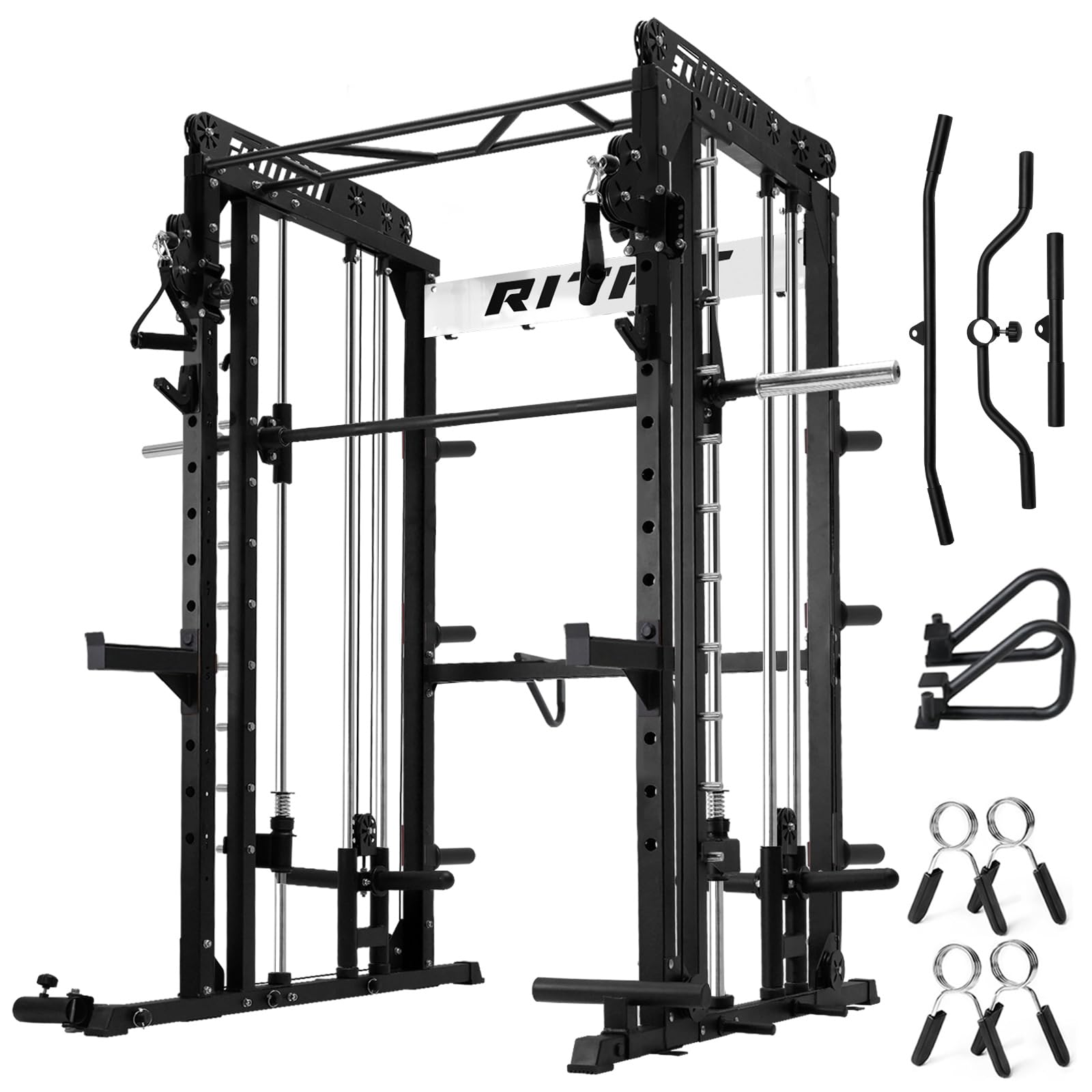 RitFit M1 & M1 Pro Smith Machine with Cable Crossover System, Multi ...