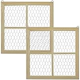Amazon.com: Bright Creations Unfinished Wood Window Frame with Chicken ...