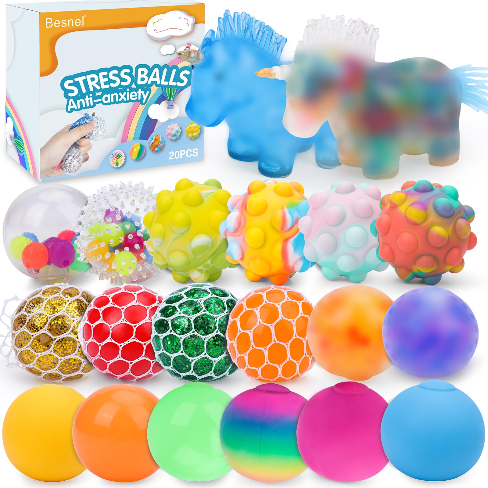 Mua 20Pack Stress Balls, Squishy Balls, Squeeze Balls for Adults ...