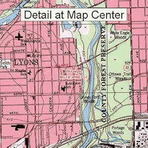 Amazon.com : USGS Topographic Quadrangle Map - Berwyn, Illinois (Folded ...