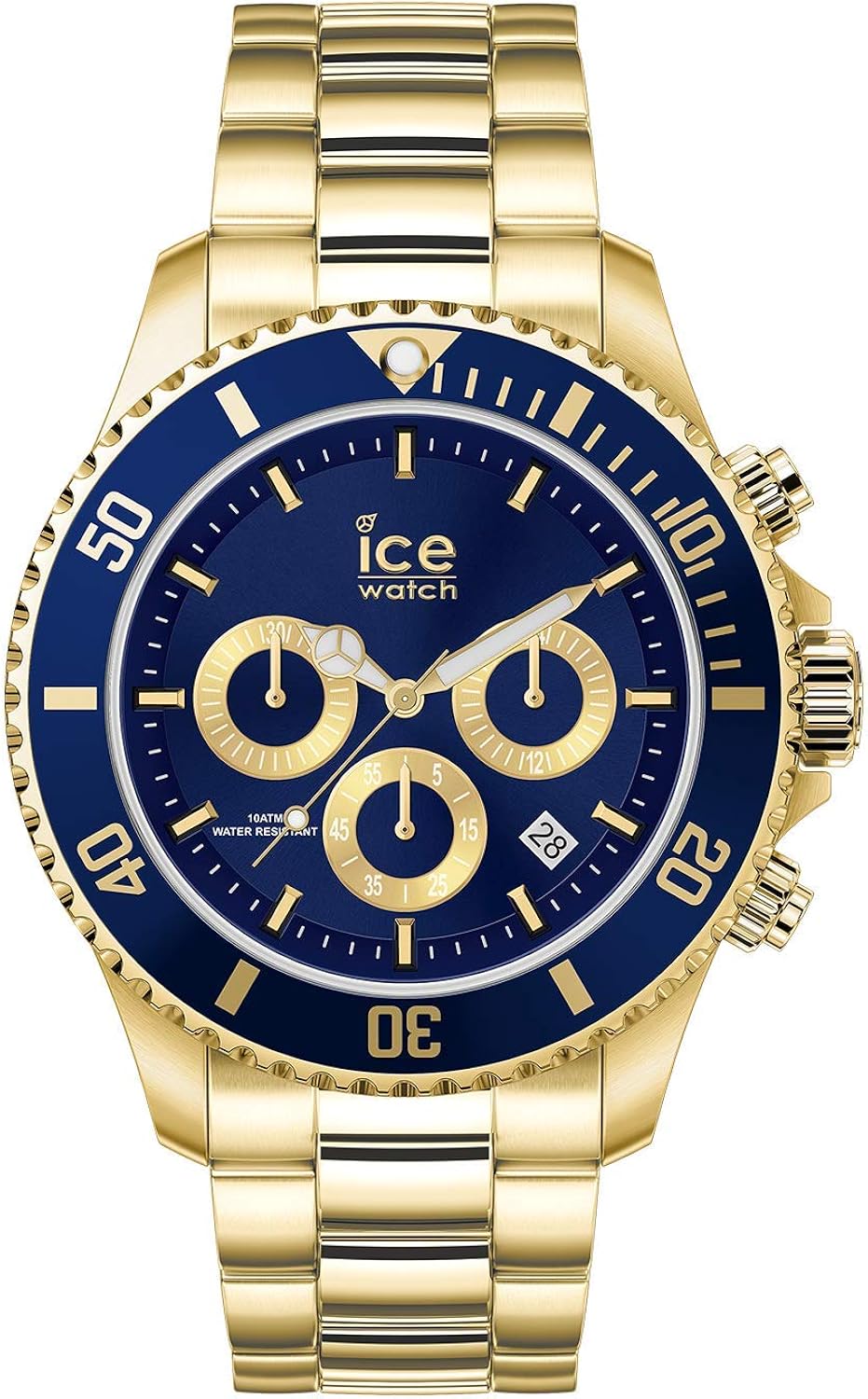 Ice-Watch - ICE steel Gold blue - Reloj blu para Hombre (Unisex) con ...