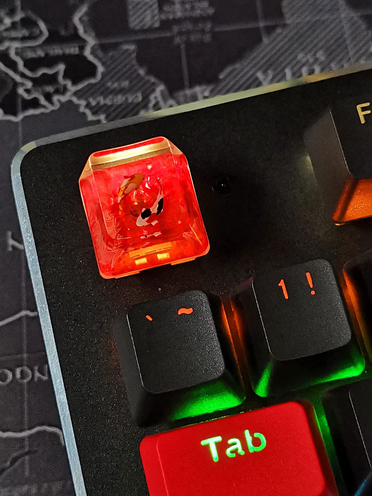 Mua MECHKYP Handmade Koi Fish Backlit Resin Keycap R4/Esc Artisan ...