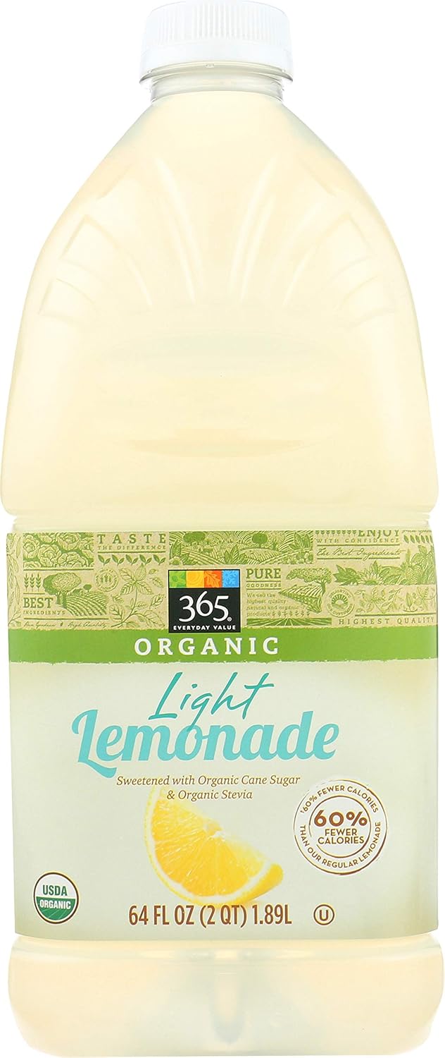 Amazon.com : 365 Everyday Value, Organic Light Lemonade, 64 fl oz ...