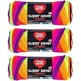 Amazon.com: Red Heart Favorite Stripe Super Saver Yarn 6/Pk 6 Pack