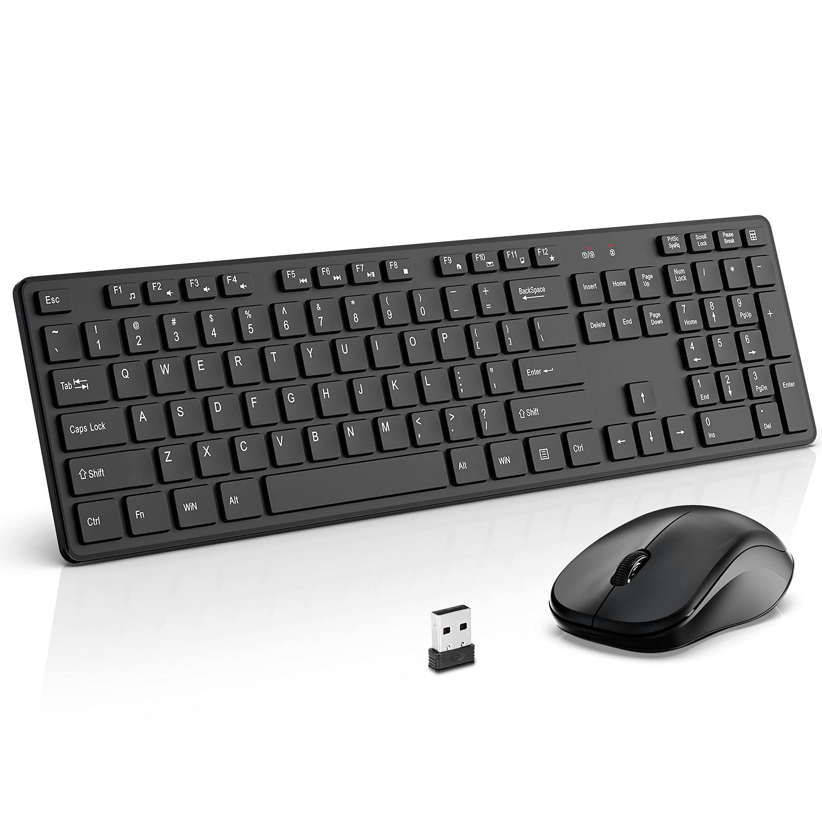 Mua Wireless Keyboard and Mouse, WisFox 2.4GHz Full-Size Silent ...