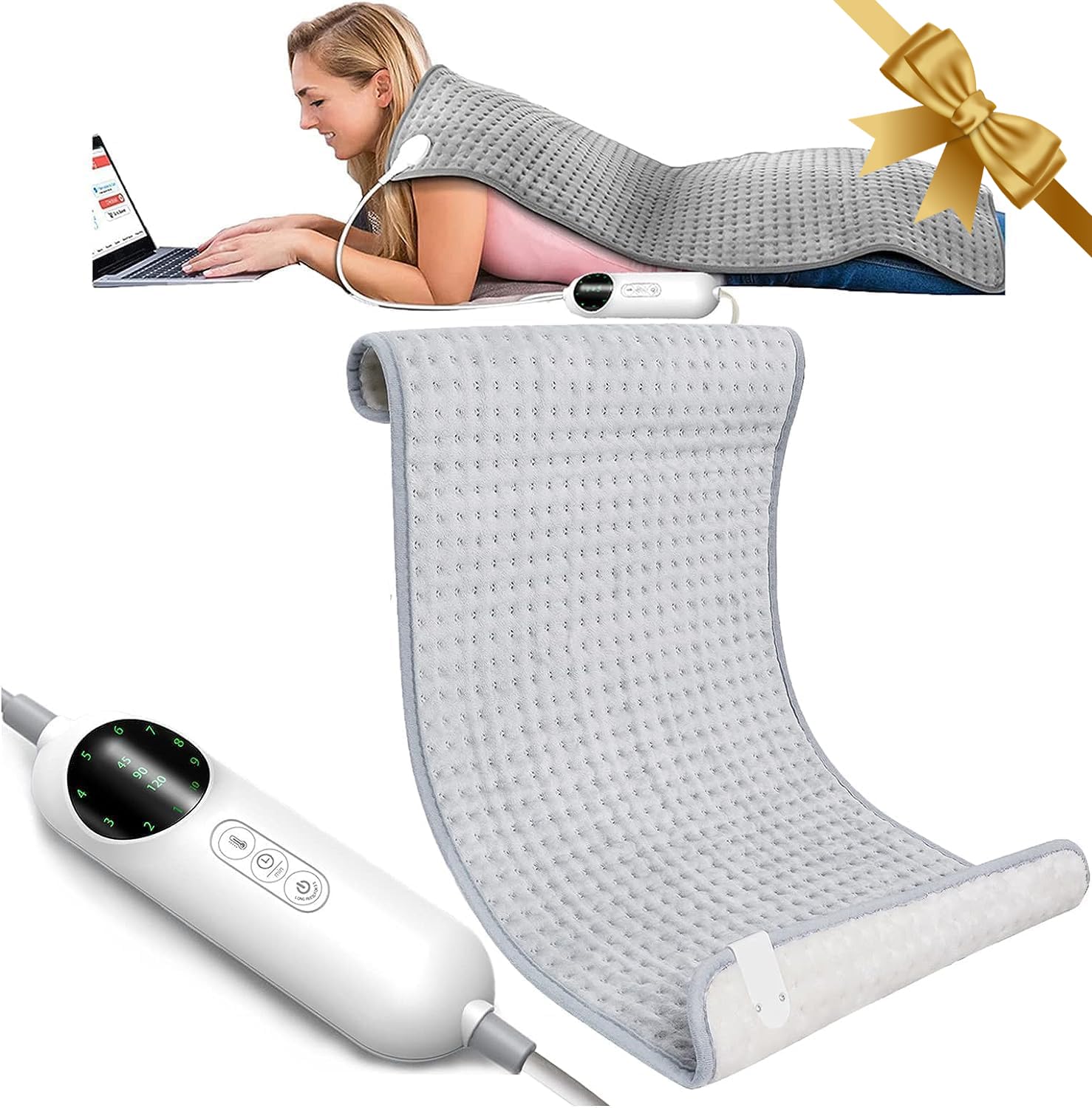 TOPSOSO Electric Heating Pad - 20"x 40" Extra Large Heating Pad for ...