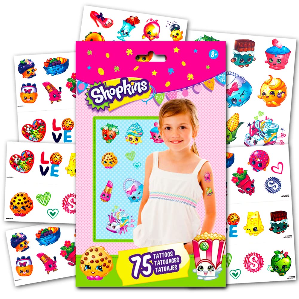 Mua Shopkins Stickers and Tattoos Party Favors Pack -- 75 Temporary ...