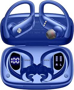 Amazon.com: Wireless Earbuds Bluetooth Headphones 48hrs Play Back Sport ...