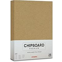 Amazon.com: 25 Sheets of Chipboard, 30pt (Point) Medium Weight ...