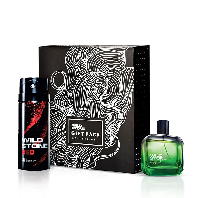 Buy Wild Stone Gift Pack Collection Forest Spice Perfume, 50ml with Red ...