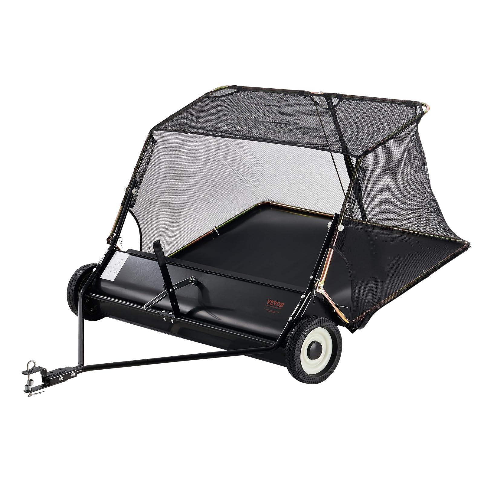 VEVOR 52 Inch Lawn Sweeper Tow Behind, 26 cu.ft. Large Pull Behind ...