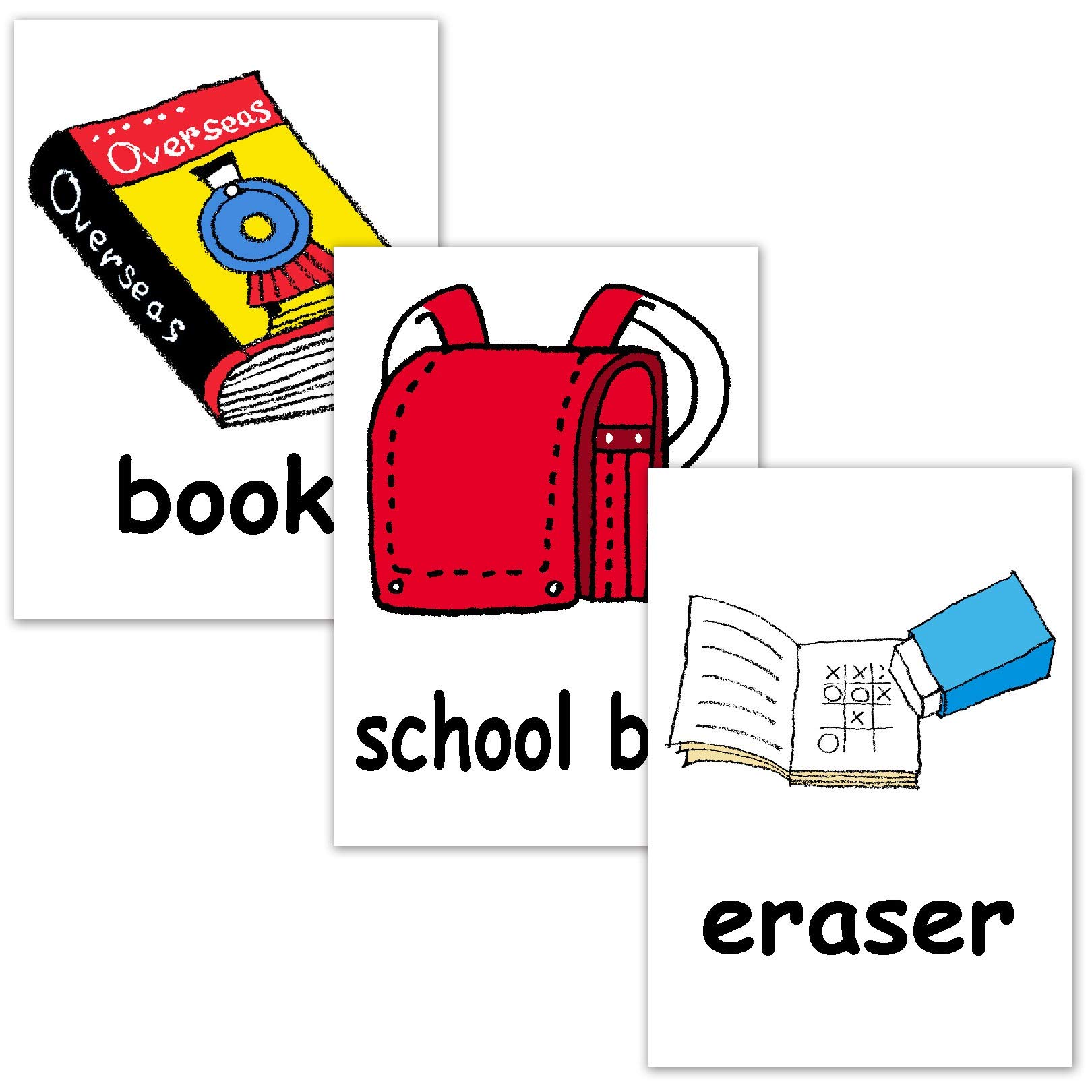 Mua Flash Cards (School Supplies) A4 Size, Laminated, Flashcards ...