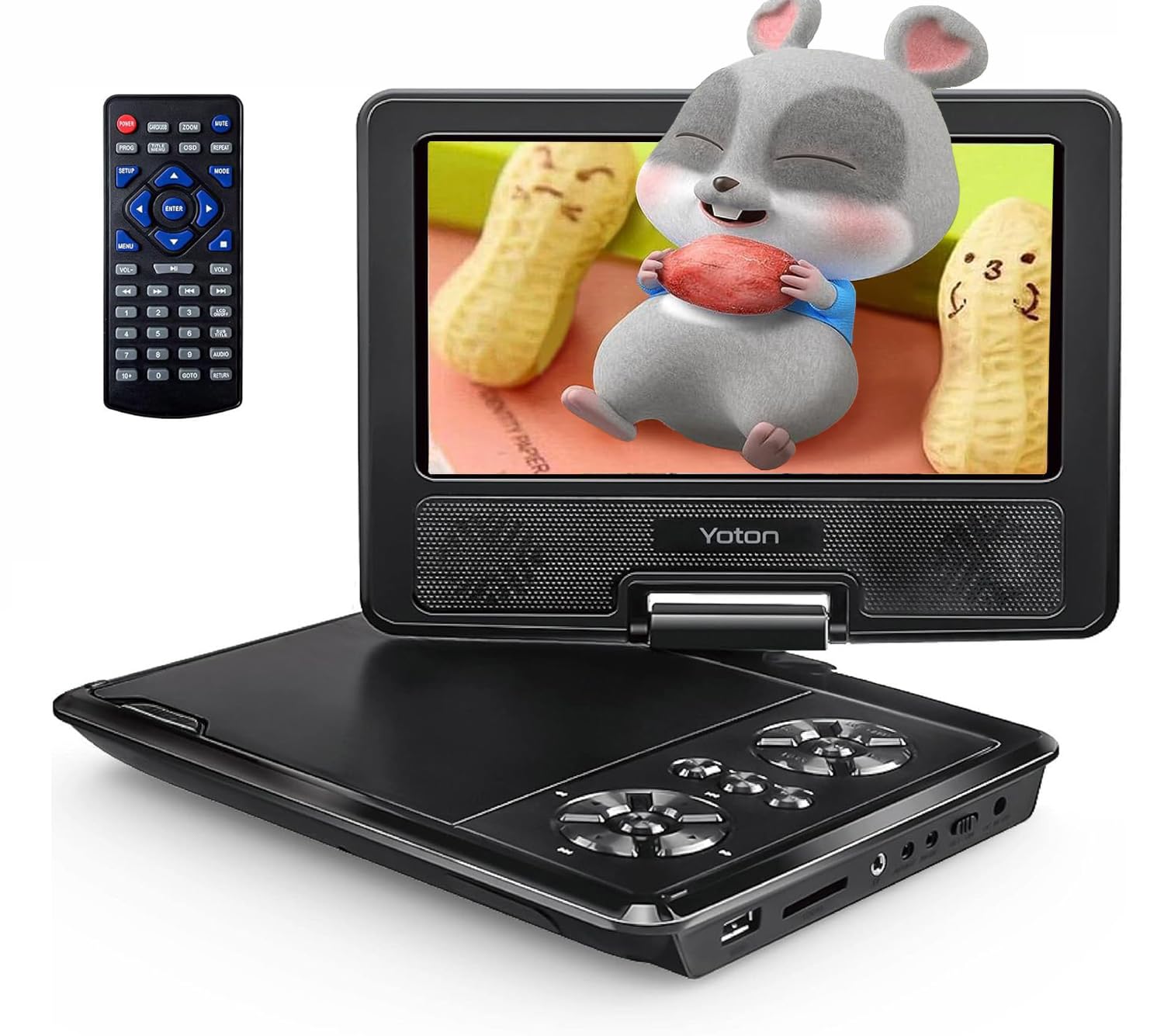 YOTON 9.5" Portable DVD Player for Kids and Car, 7.5" Swivel HD Screen ...