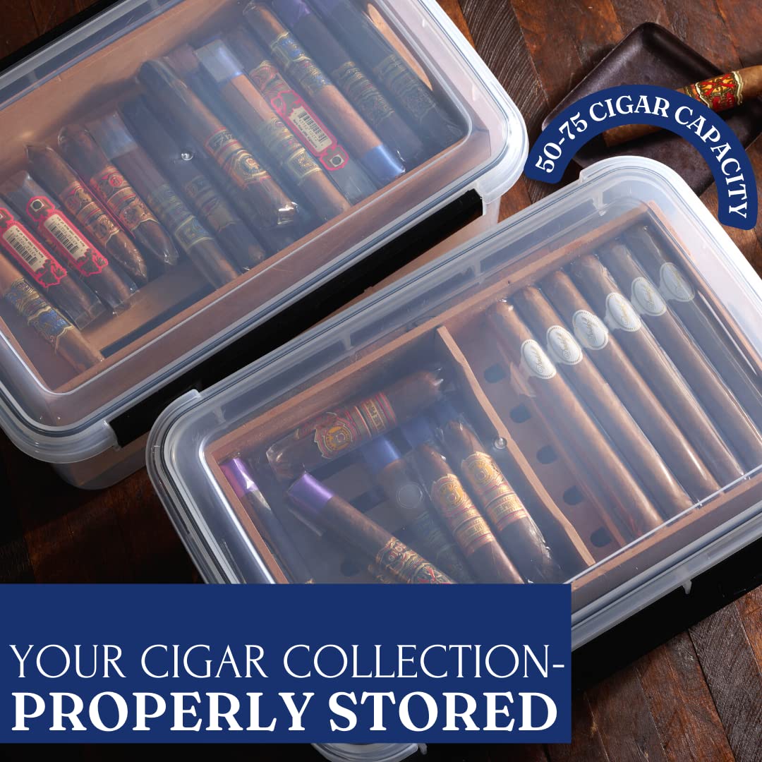 Mua Mantello MEGA Humidor Cigar Box - Cigar Humidor Includes 2 Spanish ...