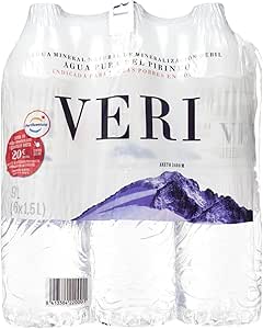 Veri Agua Mineral Natural de Mineralización Débil - Pack de 6 x 1,5 l ...