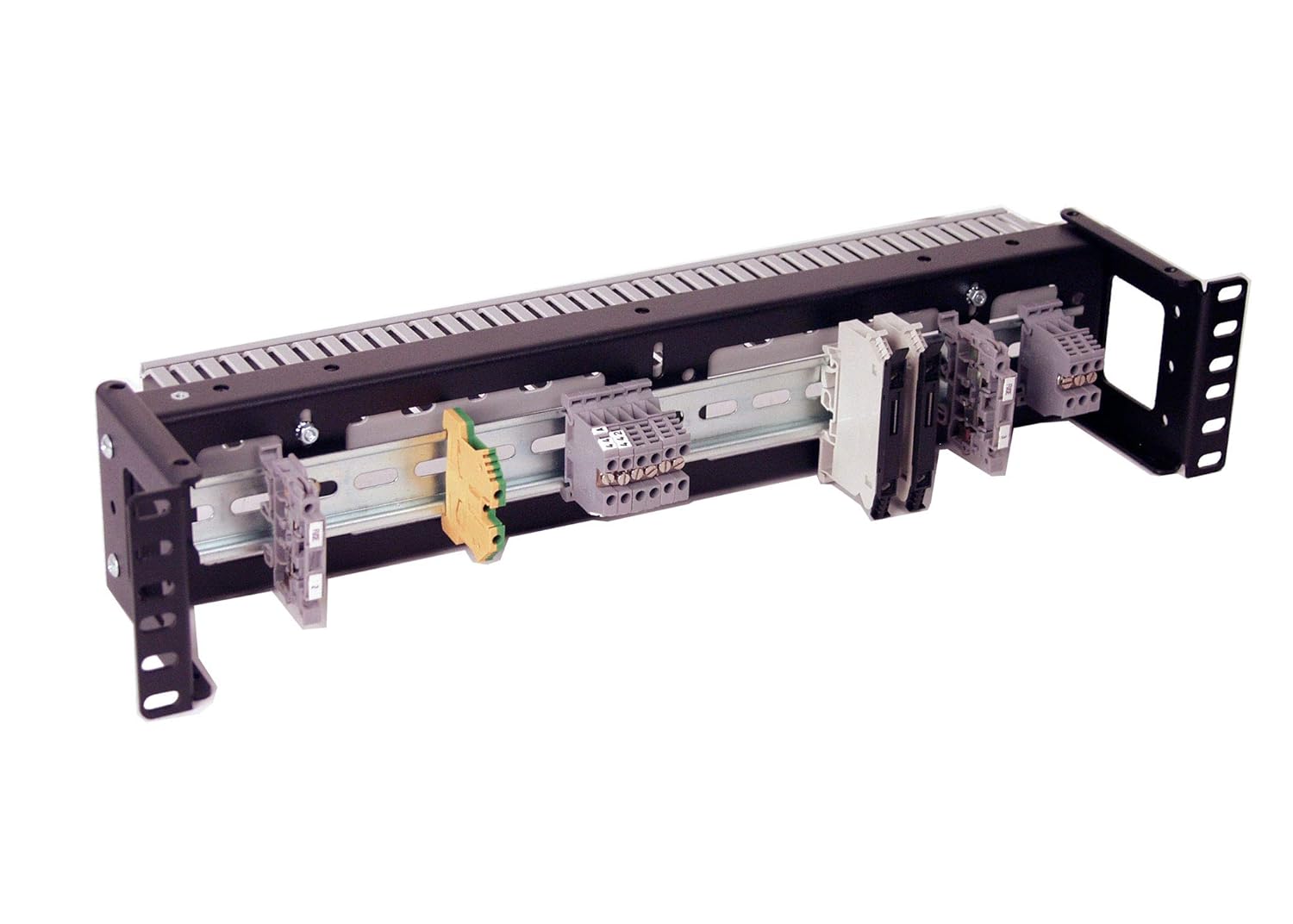 IRP1023D 2U Rackmount 3.78 inch Low Profile DIN Rail Panel for ...