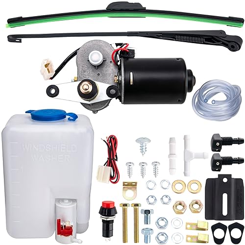 Electric UTV Windshield Wiper Kit, Universal Windshield Wiper Motor Kit ...