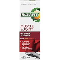 RUB·A535 Muscle & Joint Pain Relieving Heat Cream, Maximum Strength ...