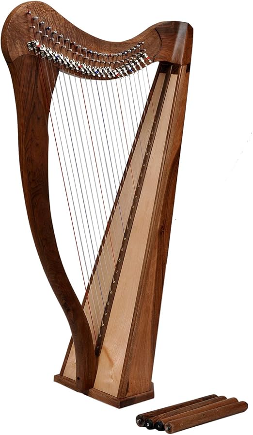 Arpa de madera de nogal Ard Ri de 27 cuerdas: Amazon.es: Instrumentos ...