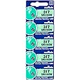 Amazon.com: Murata 317 Battery SR516SW 1.55V Silver Oxide Watch Button ...