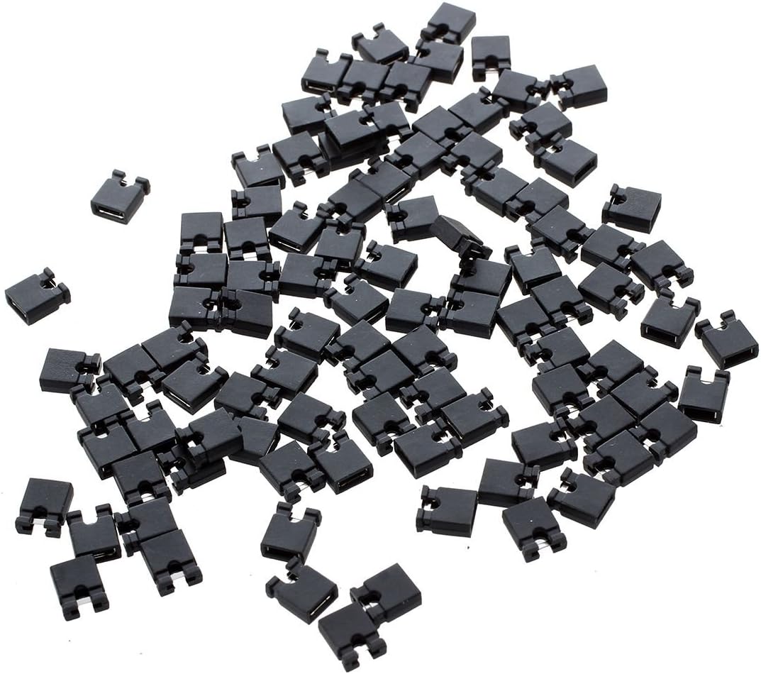 SODIAL(R) 100 x 3P hembra cable jumper Conector para 2,54 mm puentes de ...