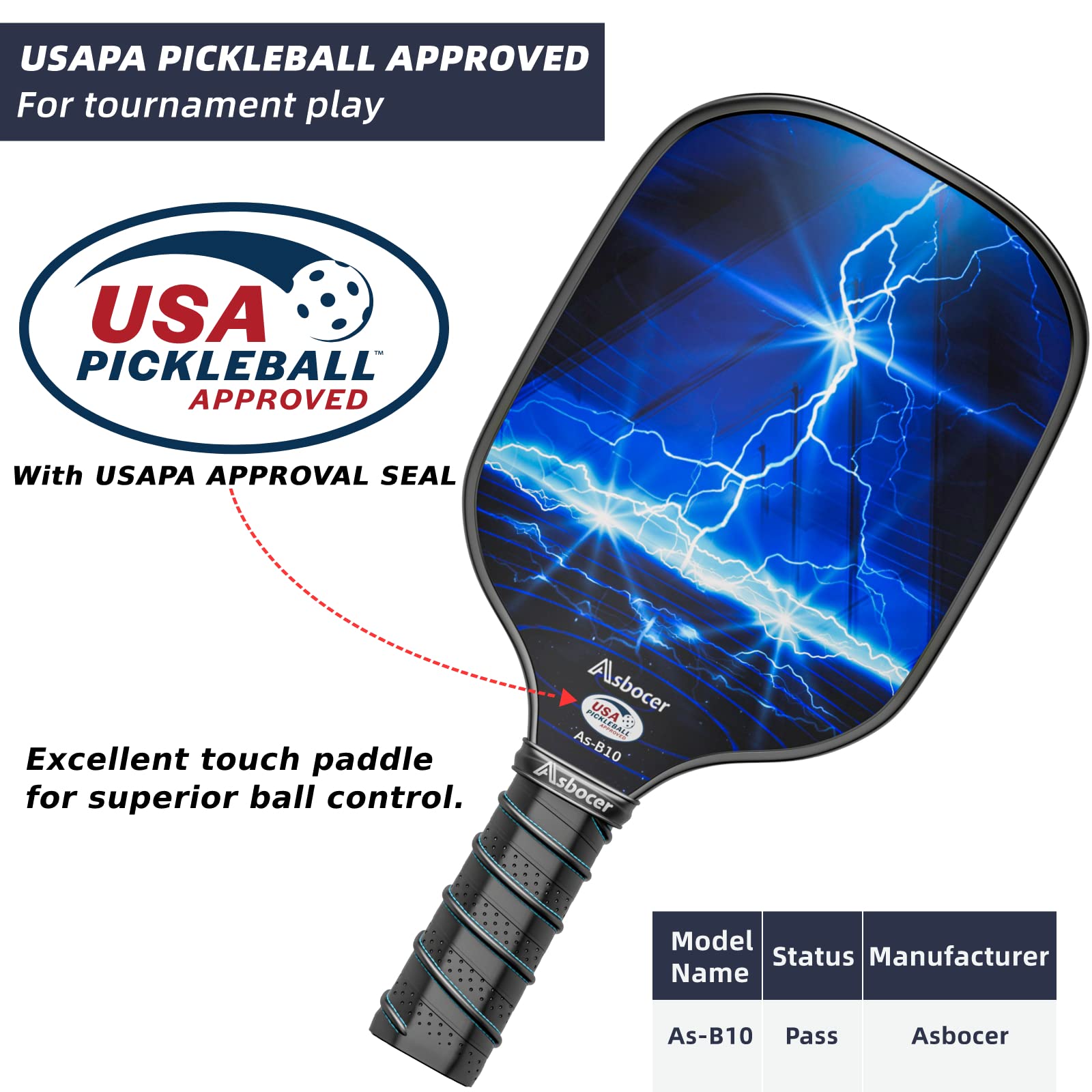Mua Asbocer Pickleball Paddles, USAPA Approved Pickleball Paddles Set ...