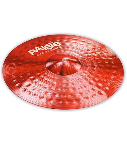 Crash Cymbal Paiste 17" Color Sound 900 Red - B8 Bronze, Hand-Hammered ...