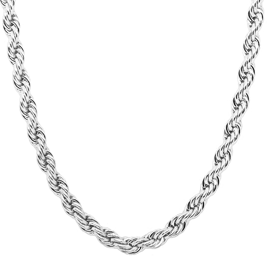 Buy Fresh Vibes Stainless Steel Silver Neck Chain for Boys - Fancy Hip ...