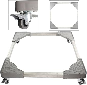 SPARES2GO Universal Appliance Wheels Adjustable Washing Machine Trolley ...