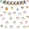 Amazon.com: 61pcs Retro Welcome Back to School Bulletin Board Welcome ...