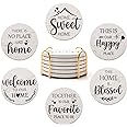 Amazon.com: Housewarming Gifts for New Home Coasters Farmhouse Coffee ...