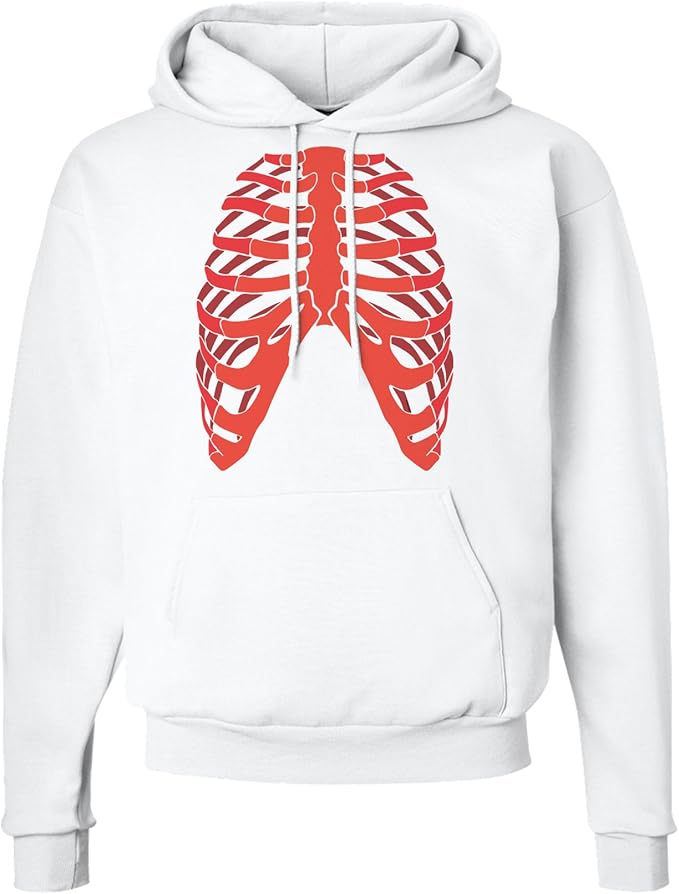 Human Red Skeleton Bones Ribcage Hoodie Sweatshirt at Amazon Men’s ...