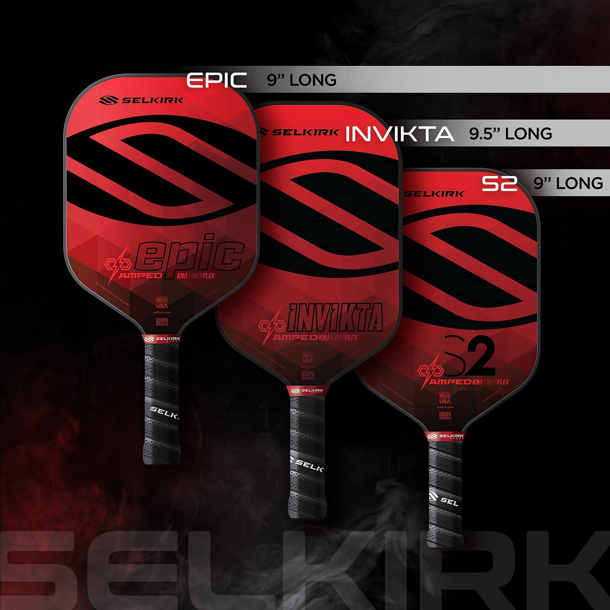 Selkirk Amped Pickleball Paddle | Fiberglass Pickleball Paddle With A ...