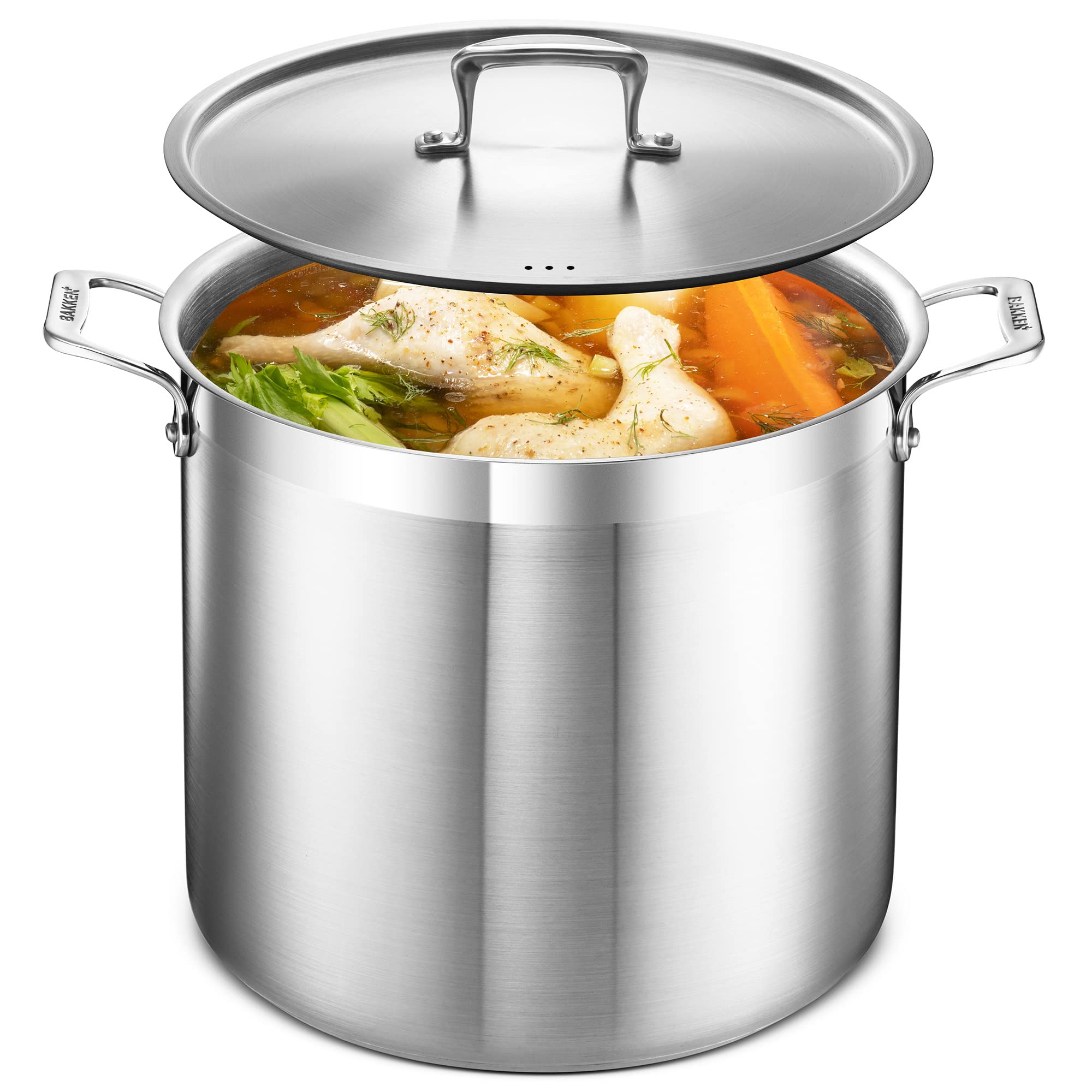 Mua Stockpot – 20 Quart – Brushed Stainless Steel – Heavy Duty ...