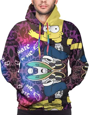 JueLawfoo Bart-Simpson Fashion Men's Hoodie Black: Amazon.ca: Clothing ...