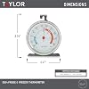 Taylor 5924 Large Dial Kitchen Refrigerator and Freezer Analog ...