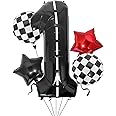 Amazon.com: Race Car 1 Balloons 40 Inch Racetrack Number 1 Balloon ...